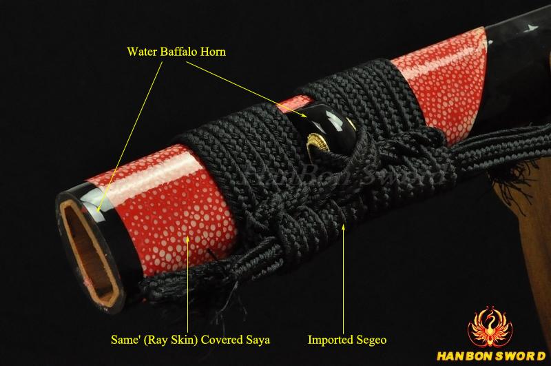 Full Tang Blade Samurai Sword Japanese Katana Swords Advanced Grinding ...