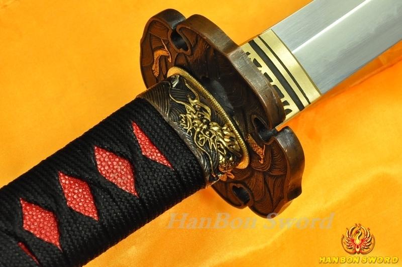 Full Tang Blade Samurai Sword Japanese Katana Swords Advanced Grinding ...