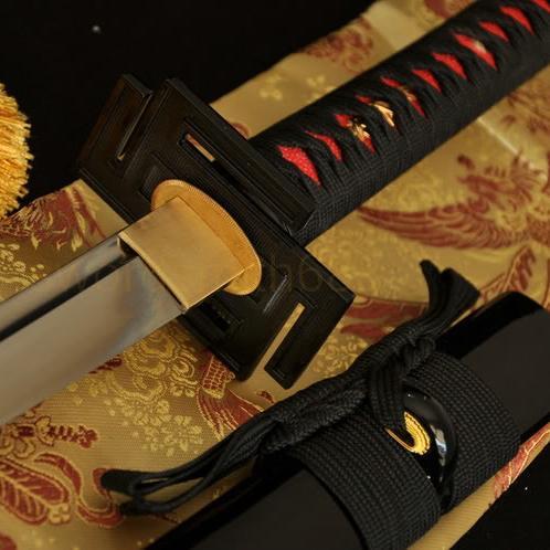 1060 High Carbon Steel FullTang Blade Japanese Samurai Katana Battle R ...
